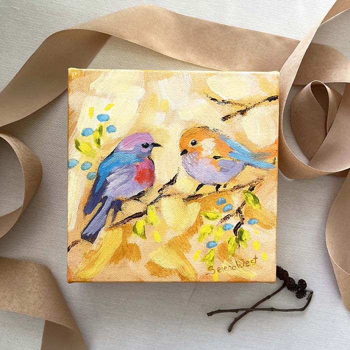 Tiny Bird Paintings – serenafineart